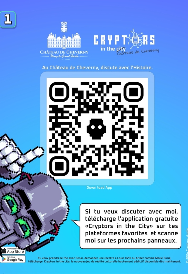 Jeu de piste numérique : les Cryptors au Château de Cheverny